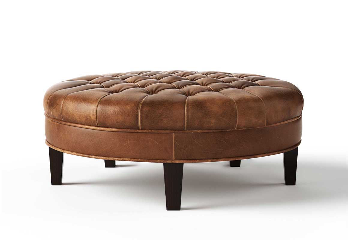 Cambridge Tufted Ottoman Vogel by Chervin